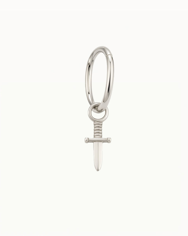 Titanium Piercing met Zwaard Hanger - Anja – Maeya Jewelry